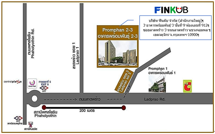 งาน หางาน สมัครงาน บริษัท ฟินคับ จำกัด - JobThai